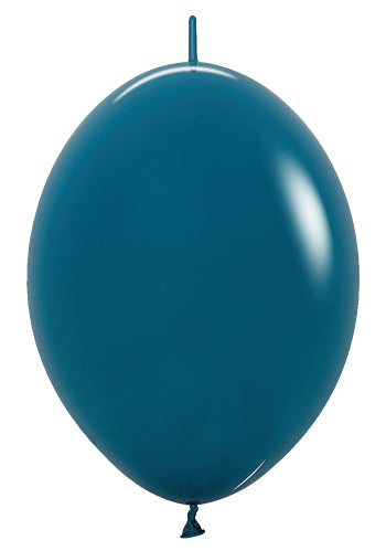 6" Deluxe Deep Teal Link-O-Loons – MSR Wholesale Balloons